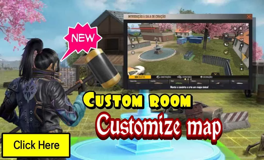 INTRODUCING CUSTOMISED CUSTOM ROOMS IN FREE FIRE:- CREATE MAP